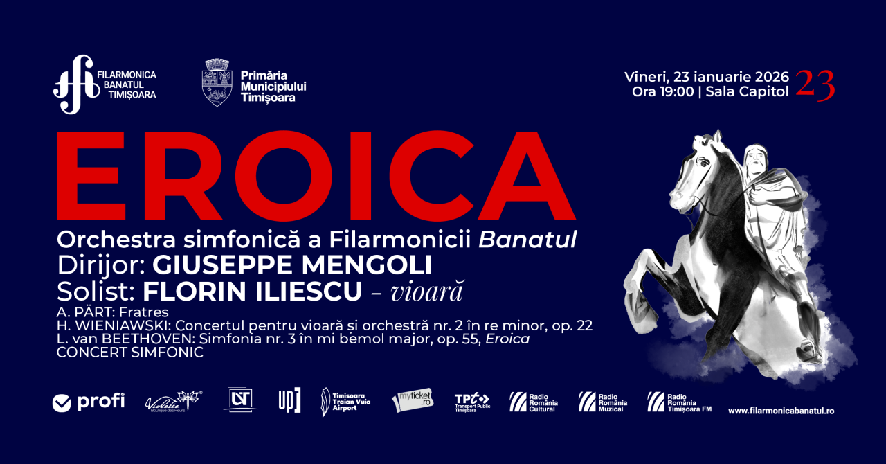EROICA | Orchestra simfonică a Filarmonicii Banatul | Dirijor: Giuseppe ...